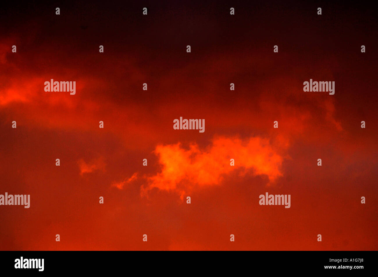 Red Sky At Night Stock Photo - Alamy