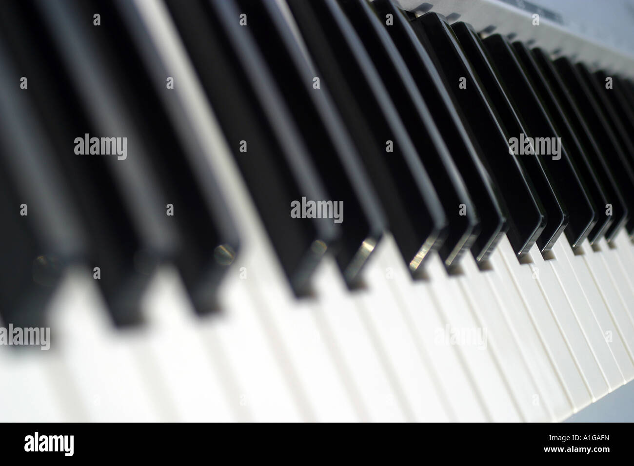 A piano keyboard close up Stock Photo - Alamy