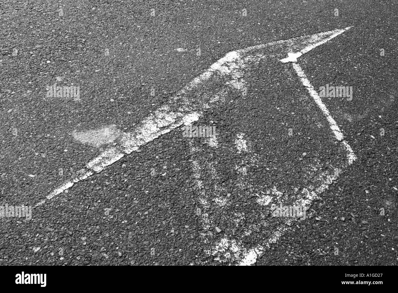 Faded road sign Black and White Stock Photos & Images - Alamy