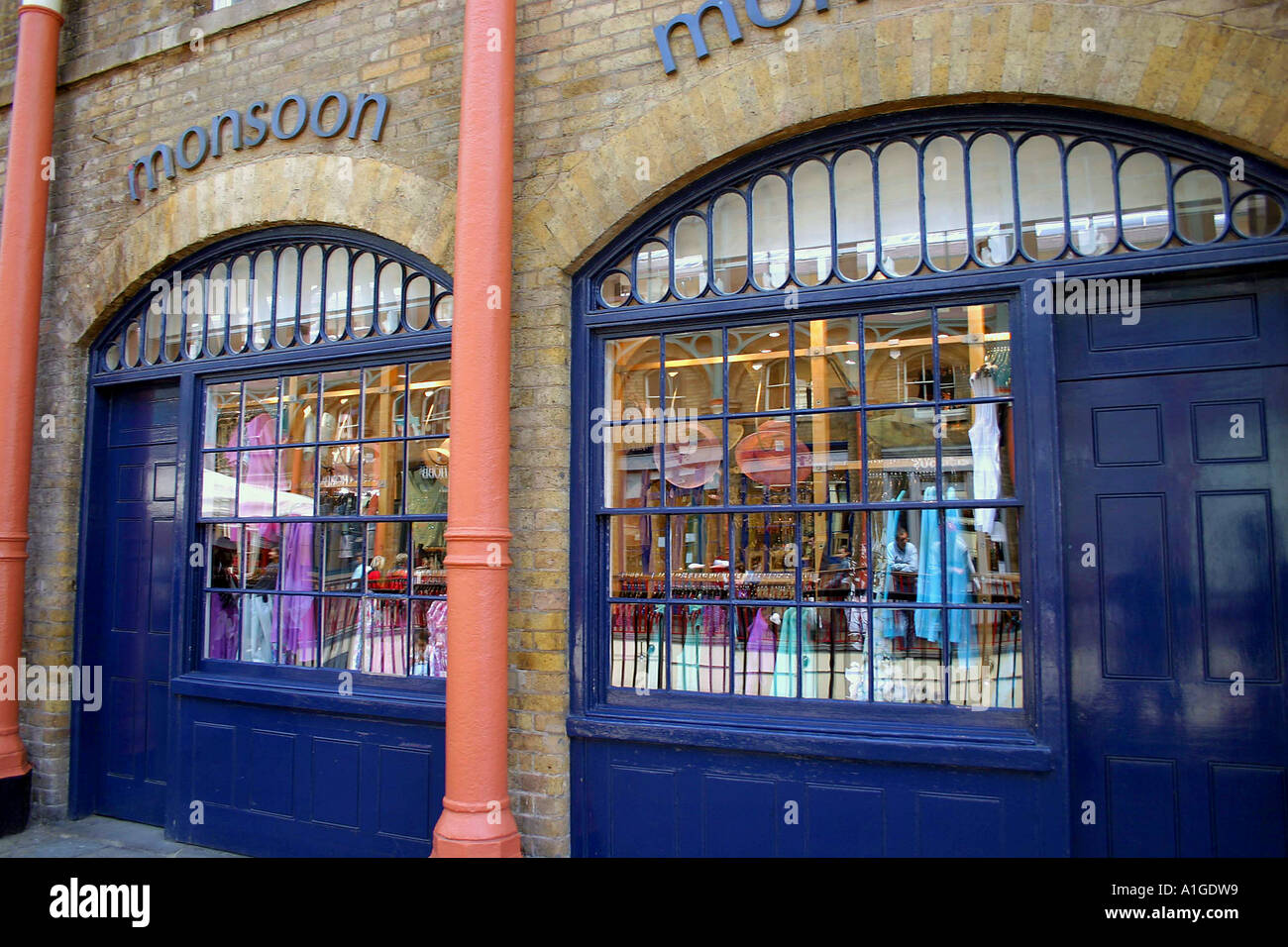 A blue door London UK Stock Photo - Alamy