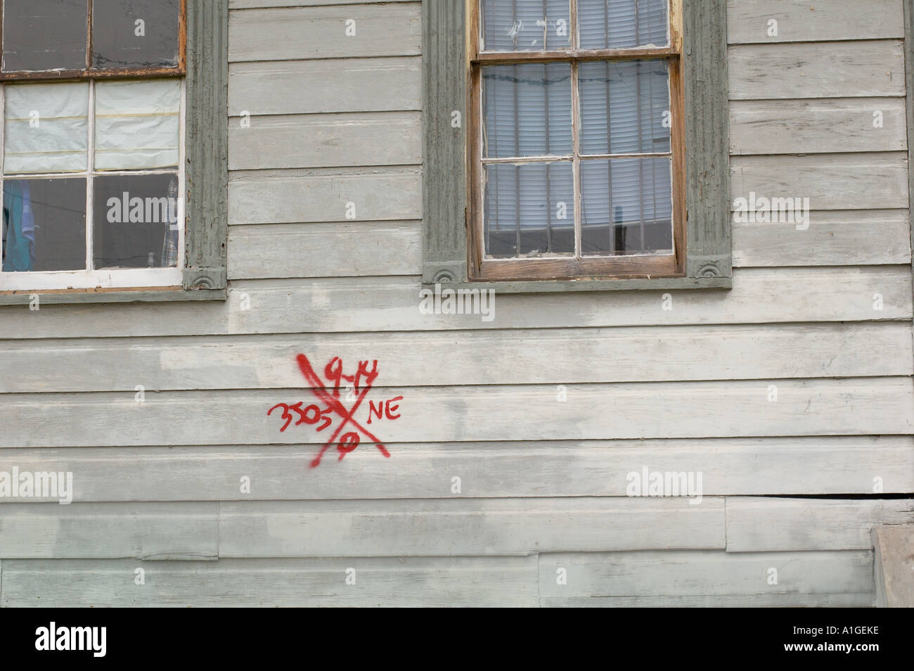 Window, Hurricane Katrina, New Orleans LA 2005 Stock Photo - Alamy