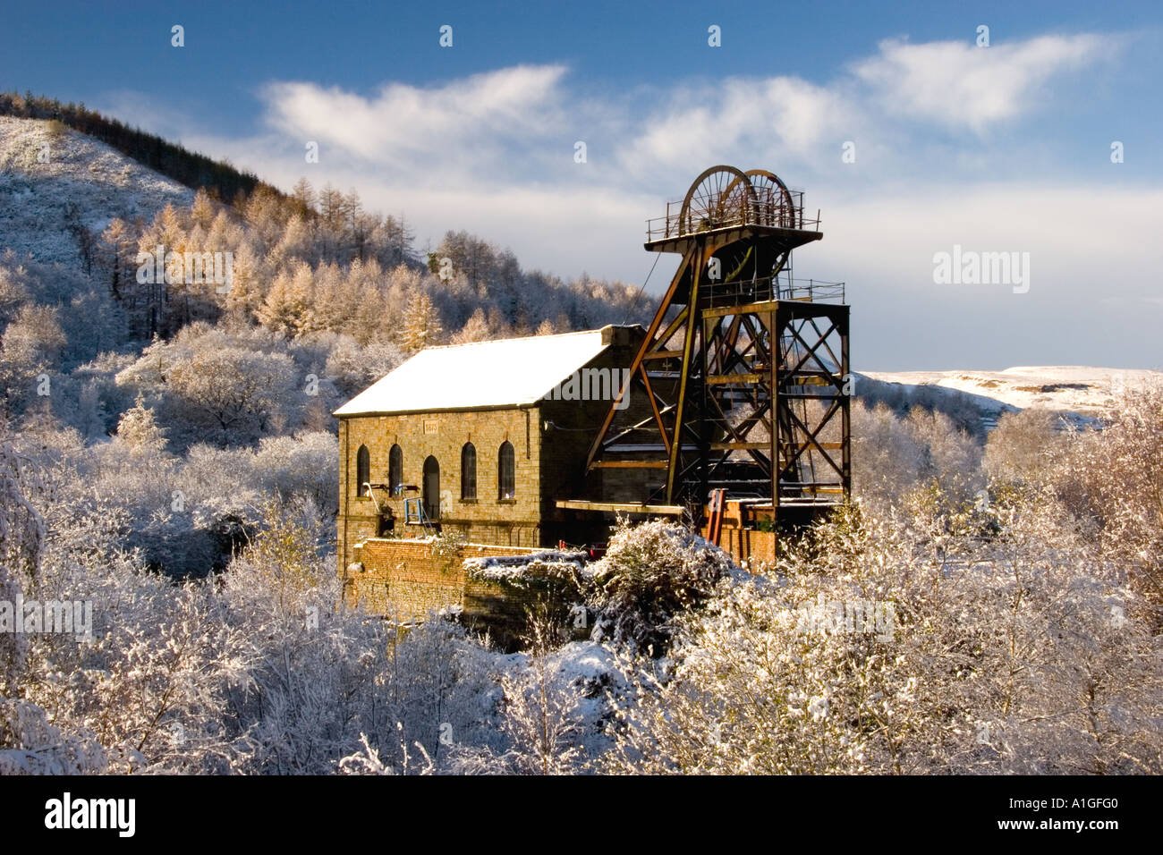 Hetty Pit Hopkinstown Rhondda South Wales Stock Photo - Alamy