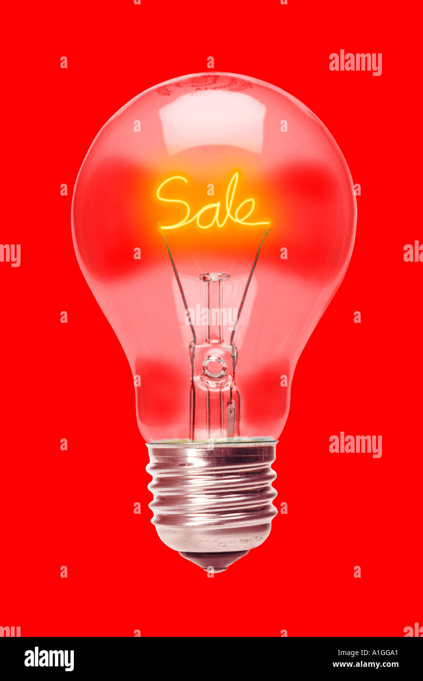 Light Bulb Sale concept Stock Photo - Alamy