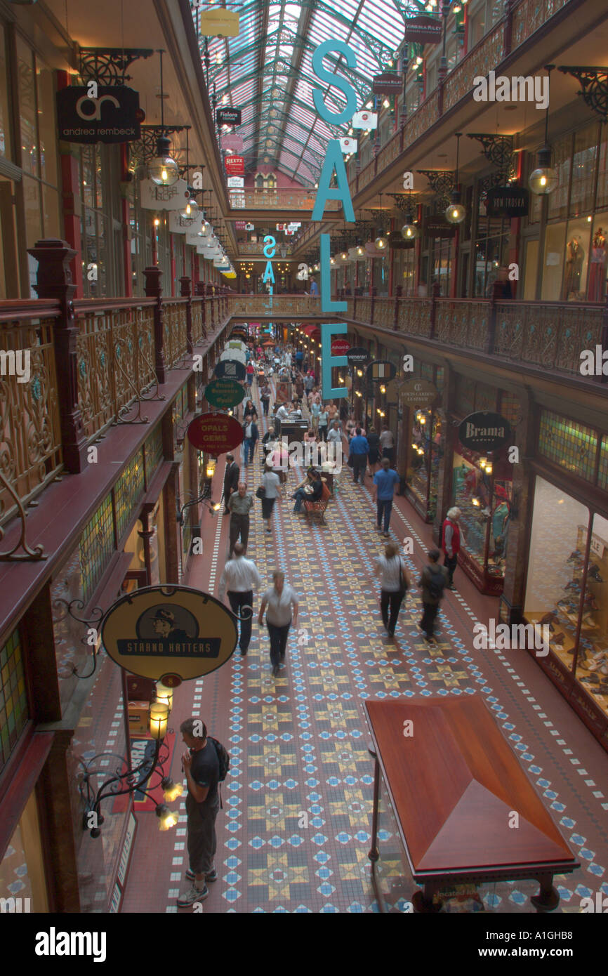 The Strand shopping mall Sydney Stock Photo - Alamy