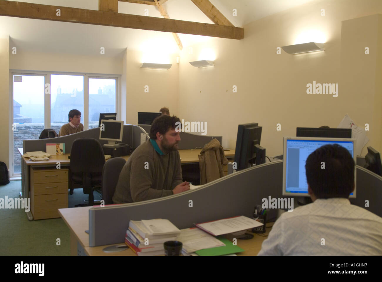 office workers in a rural location Stock Photo - Alamy