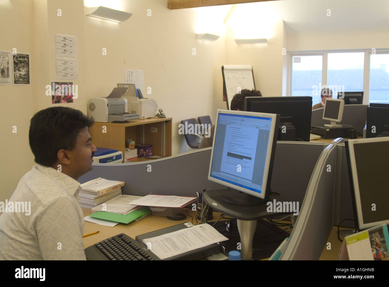 office workers in a rural location Stock Photo - Alamy