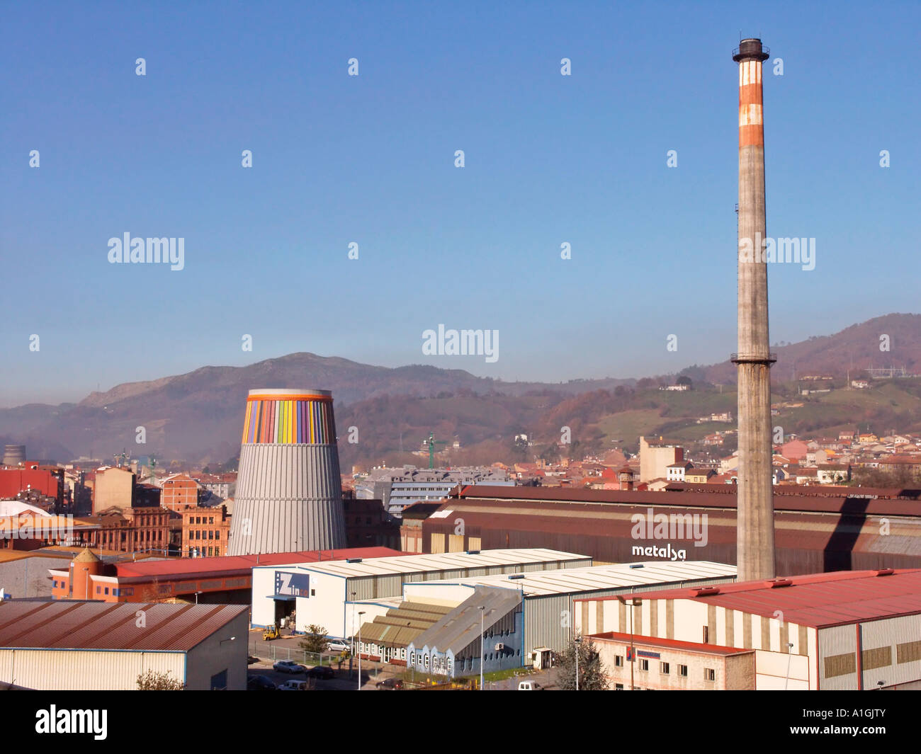 Coal fired power station in Lada Asturias Spain Stock Photo - Alamy