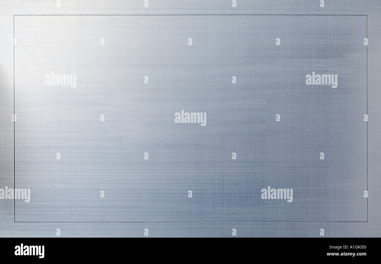Brushed steel plate as background Stock Photo - Alamy