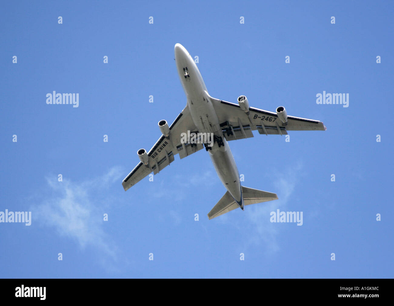 Boeing 747 on Heathrow approach Stock Photo - Alamy