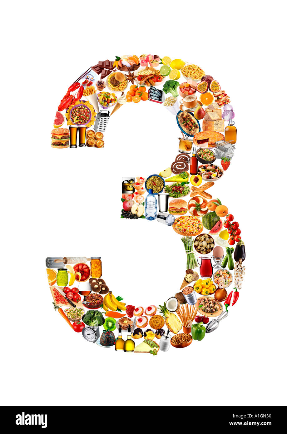 Number 3 cut out hi-res stock photography and images - Alamy