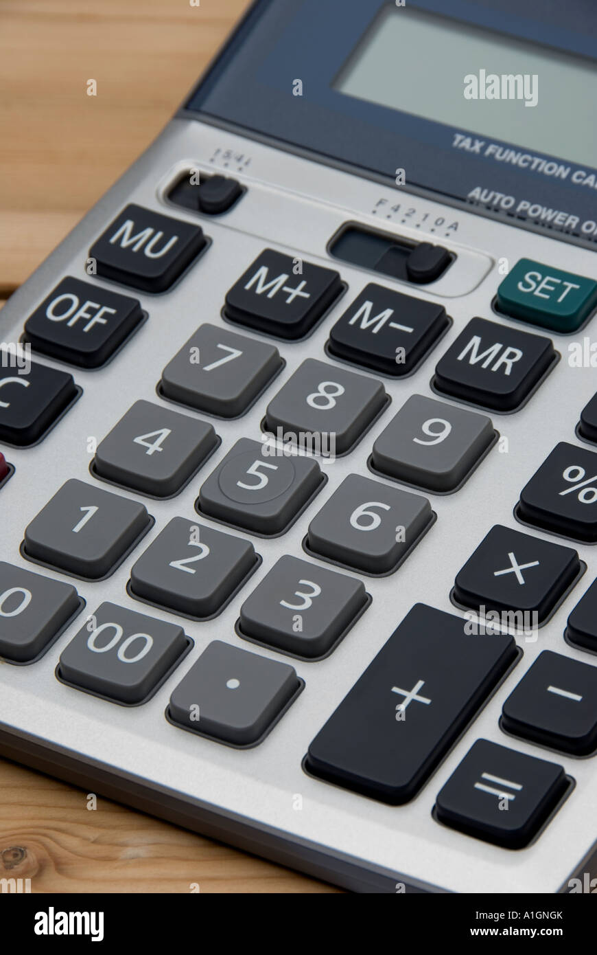 Close up of desk calculator Stock Photo - Alamy