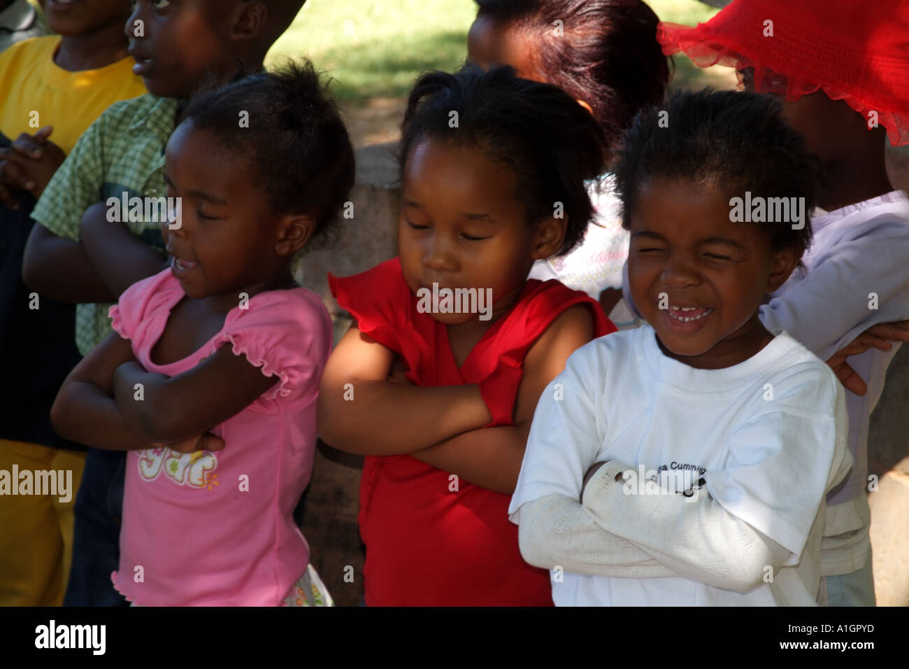 Child Praying Folding Arms