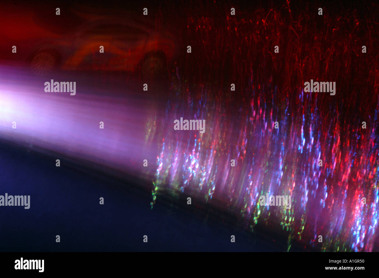 Art of Fiber Optic Light Stock Photo - Alamy