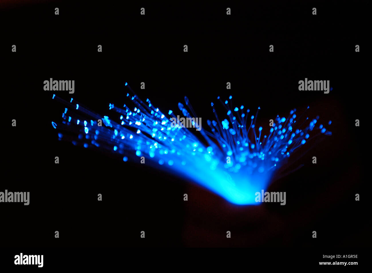 Art of Fiber Optic Light Stock Photo - Alamy