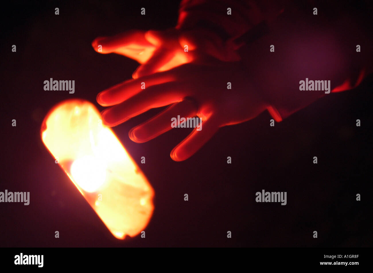 glow of the fire Stock Photo - Alamy