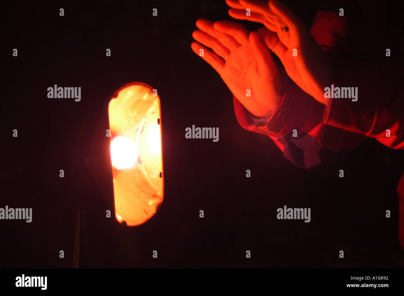 glow of the fire Stock Photo - Alamy