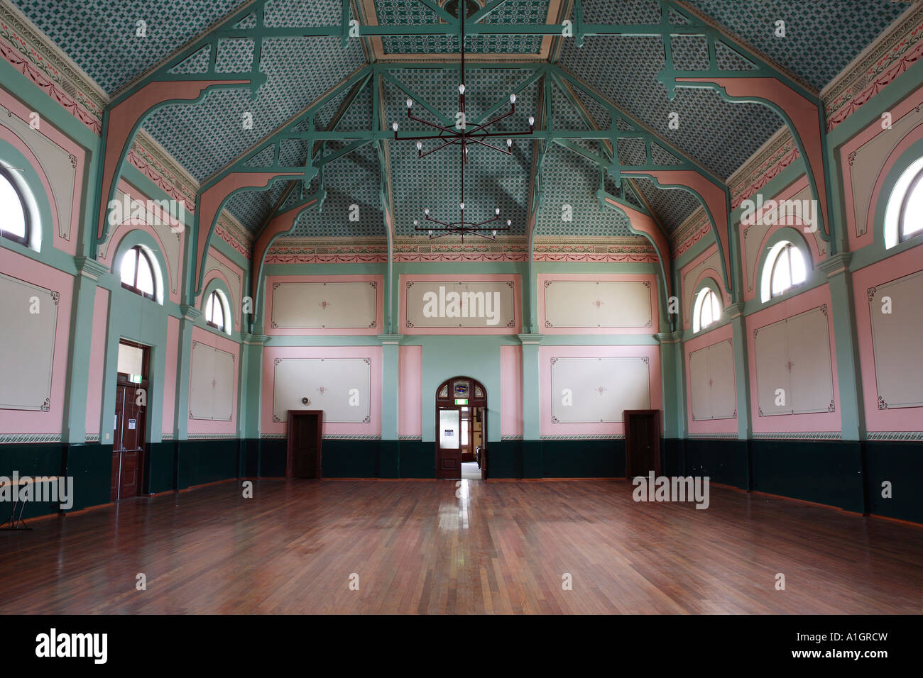 Trades Hall interior, built in 1898 to 1904, Blende street, Broken Hill ...