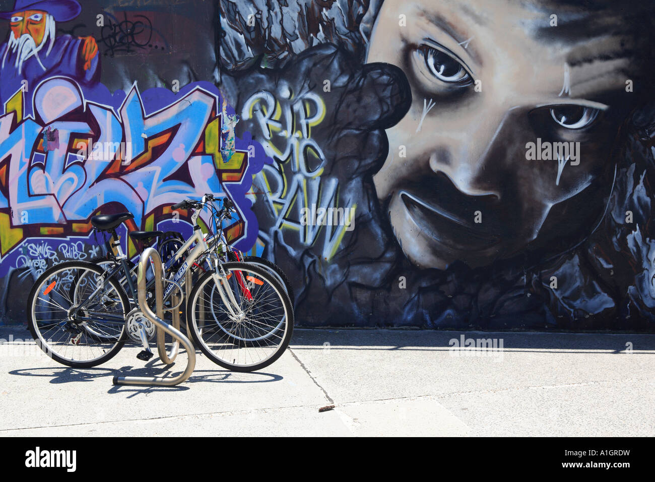 Bondi beach graffiti wall sydney hi-res stock photography and images ...