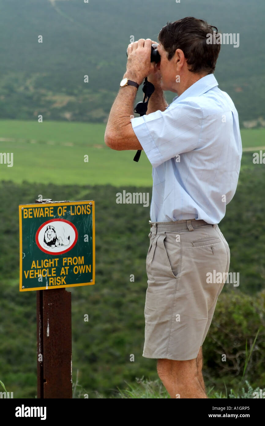 Beware of lions sign hi-res stock photography and images - Alamy