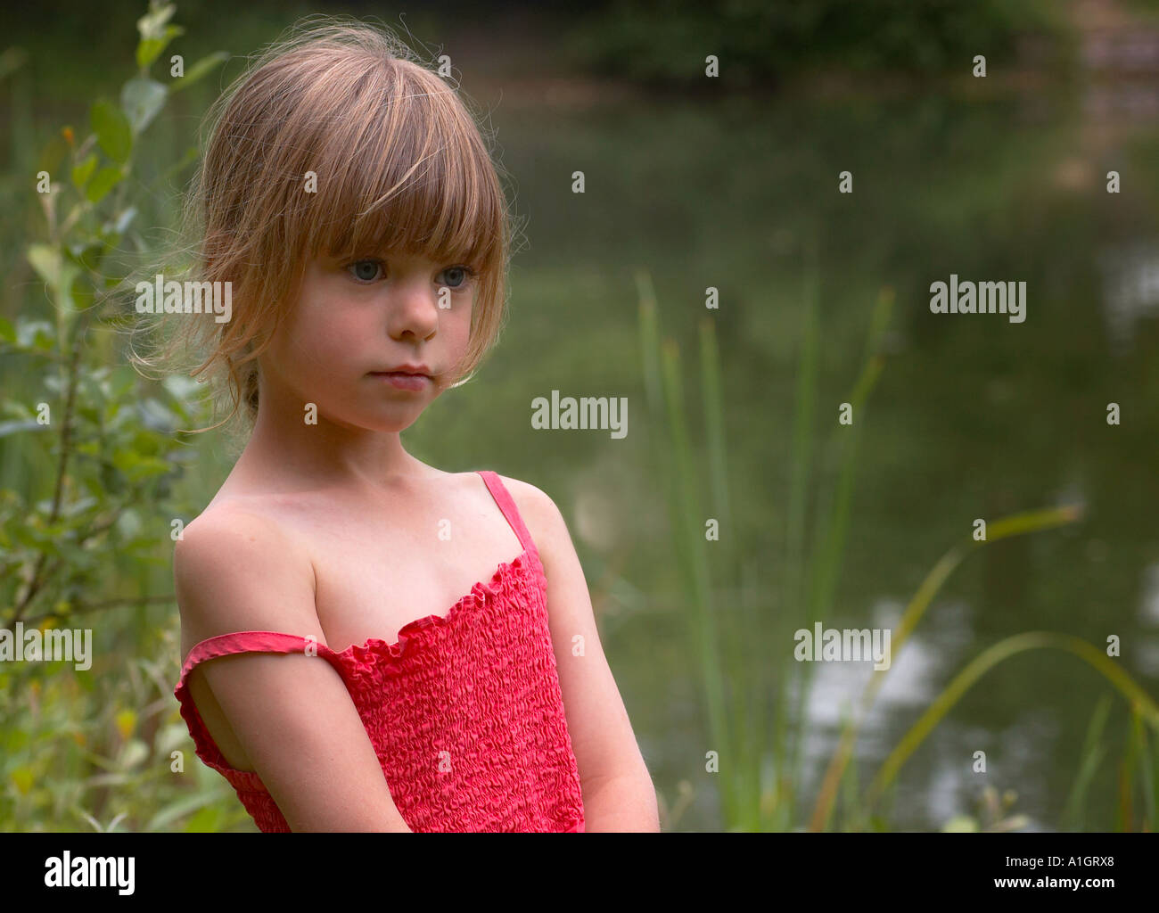 Wistful girl hi-res stock photography and images - Alamy