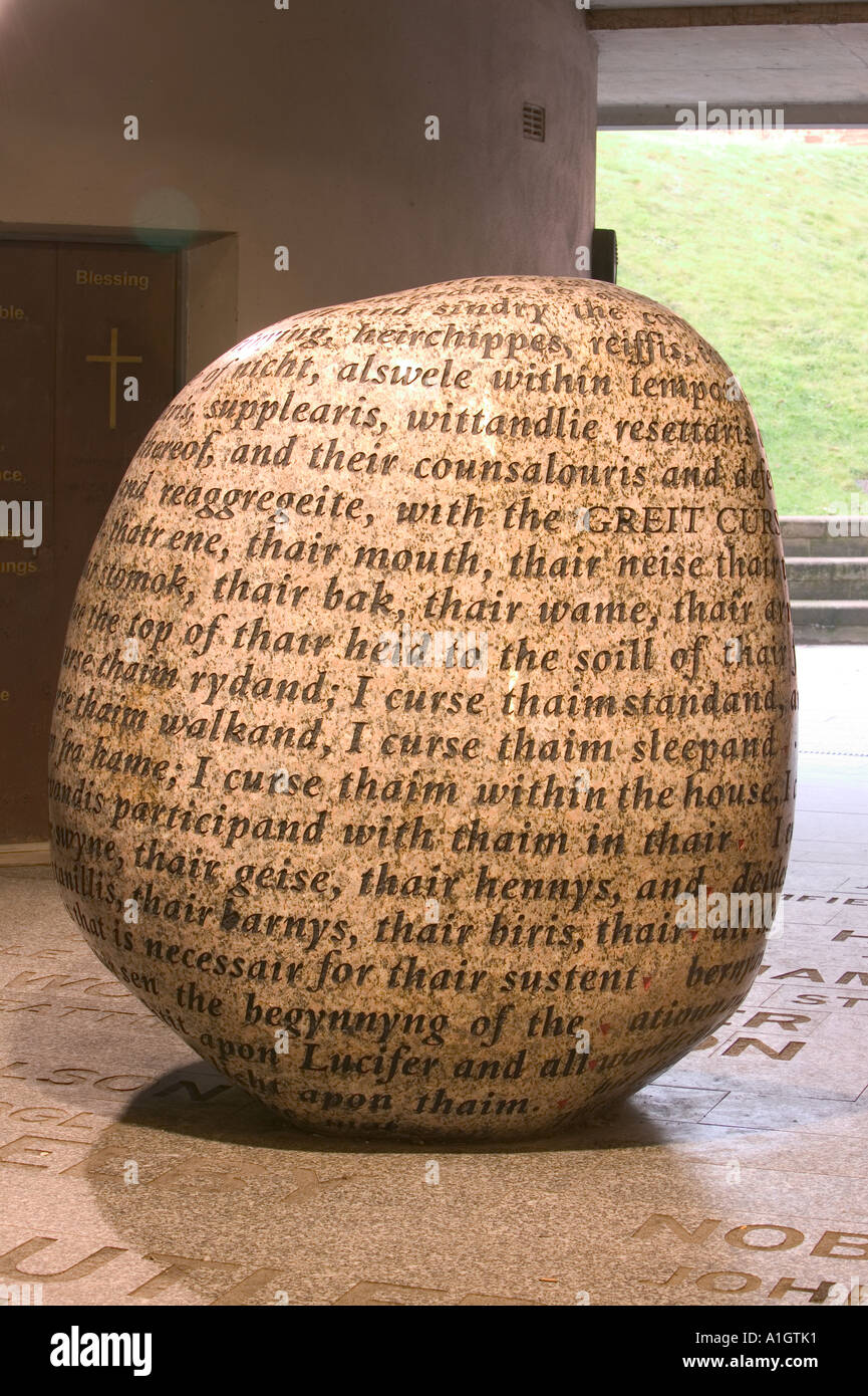 the cursing stone, Carlisle, Cumbria Stock Photo - Alamy