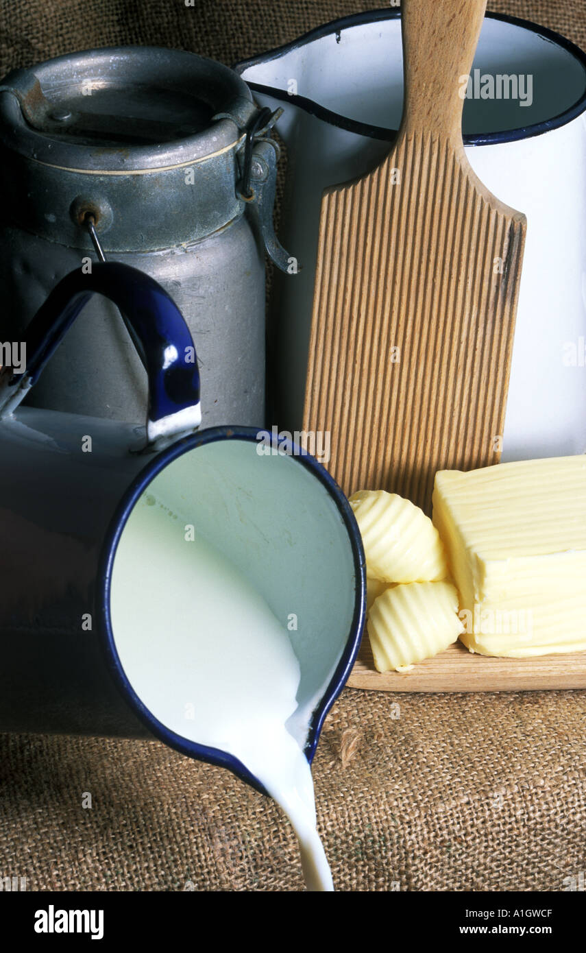 Churn milk butter hi-res stock photography and images - Alamy