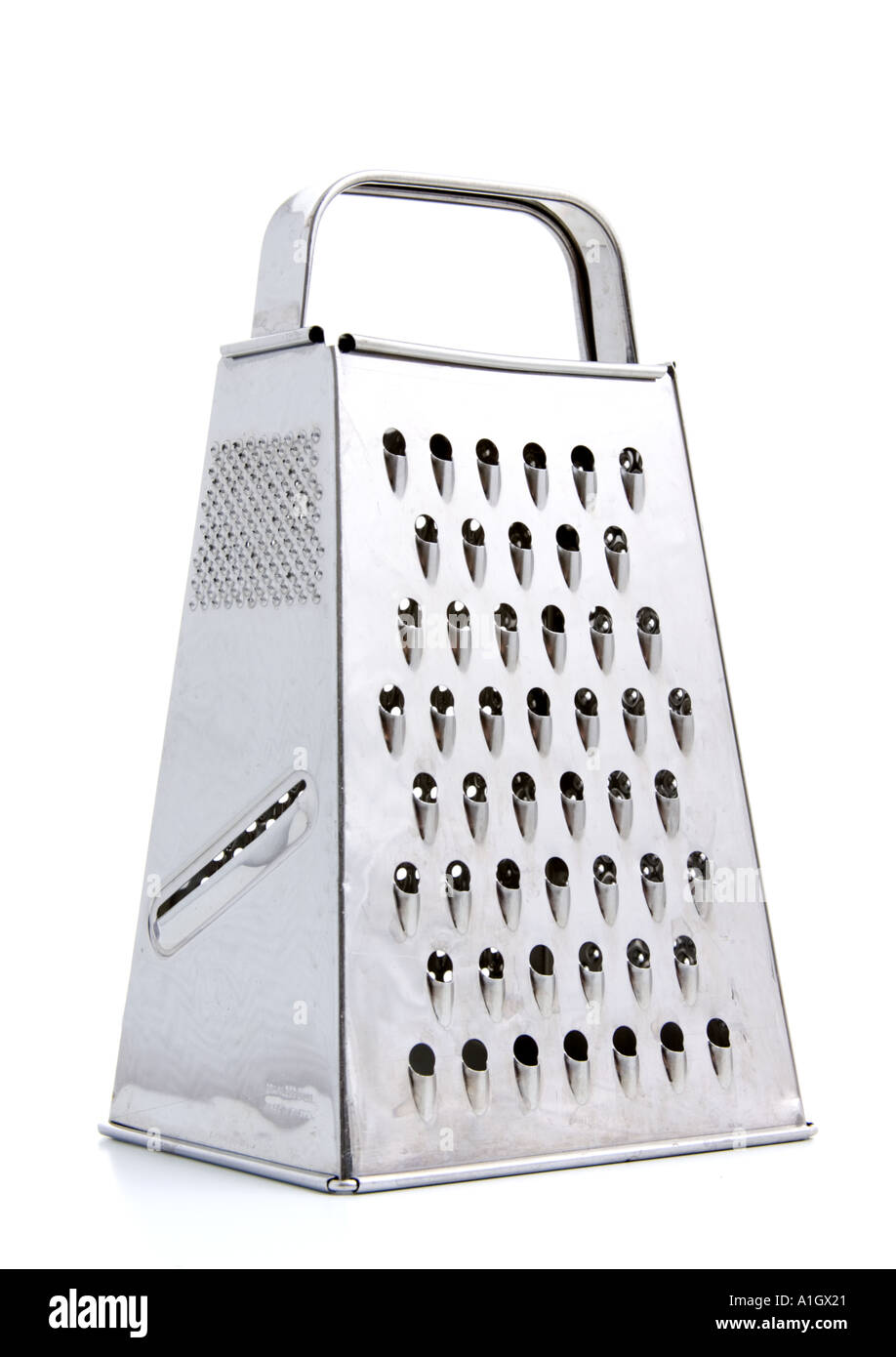 Stainless steel cheese grater Stock Photo - Alamy