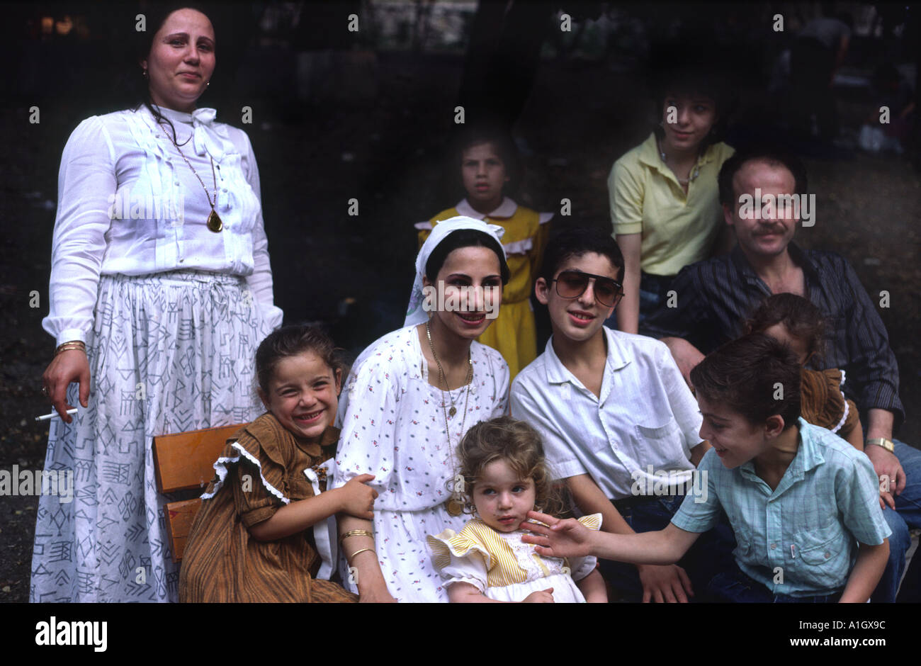 Turkish family Istanbul Turkey Stock Photo - Alamy