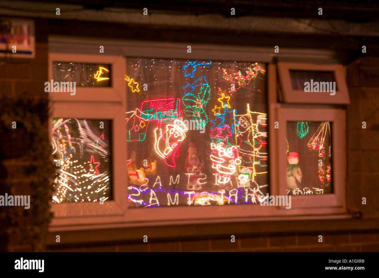 Christmas lights house lancashire hi-res stock photography and images ...
