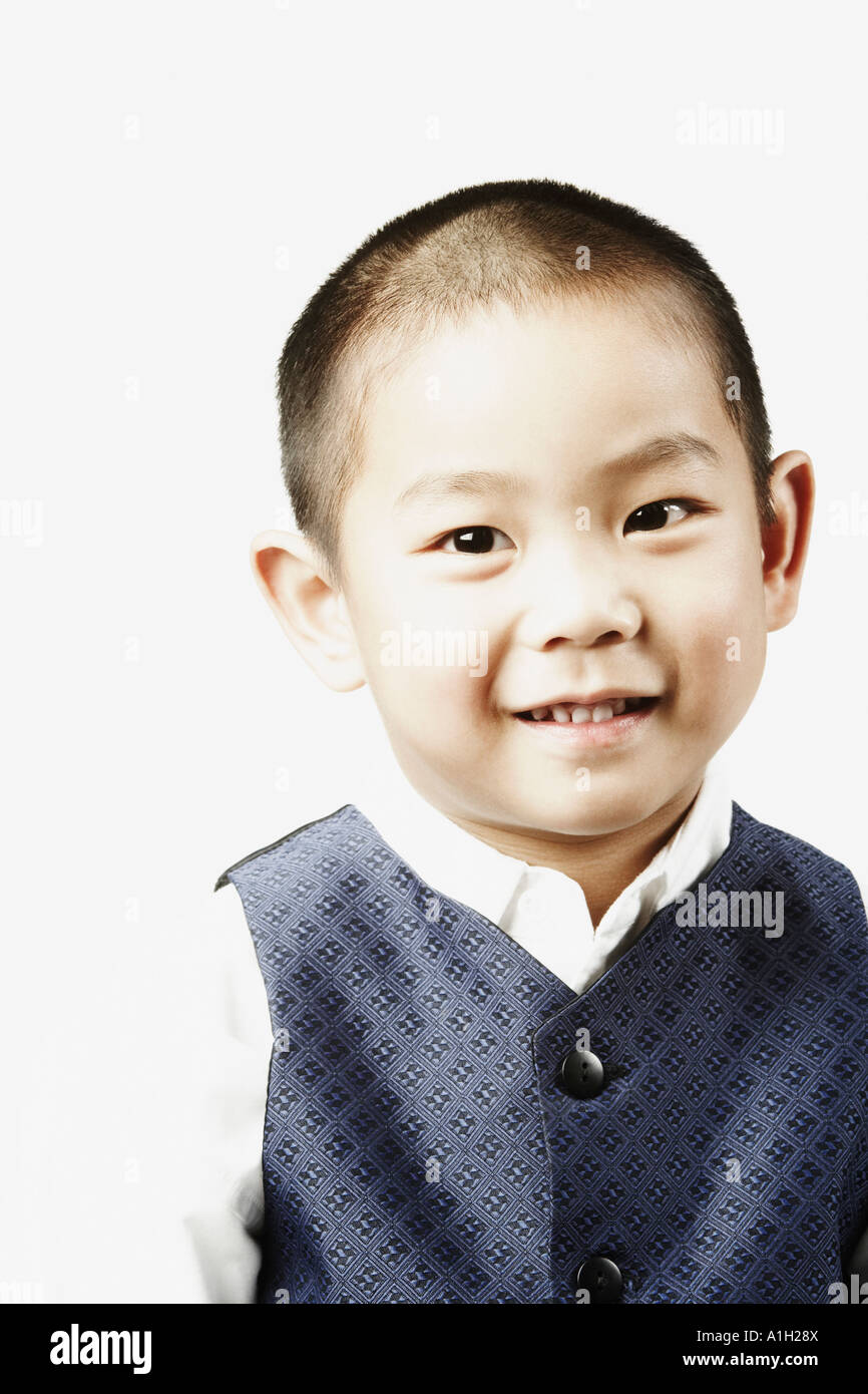 Portrait of a boy smiling Stock Photo - Alamy