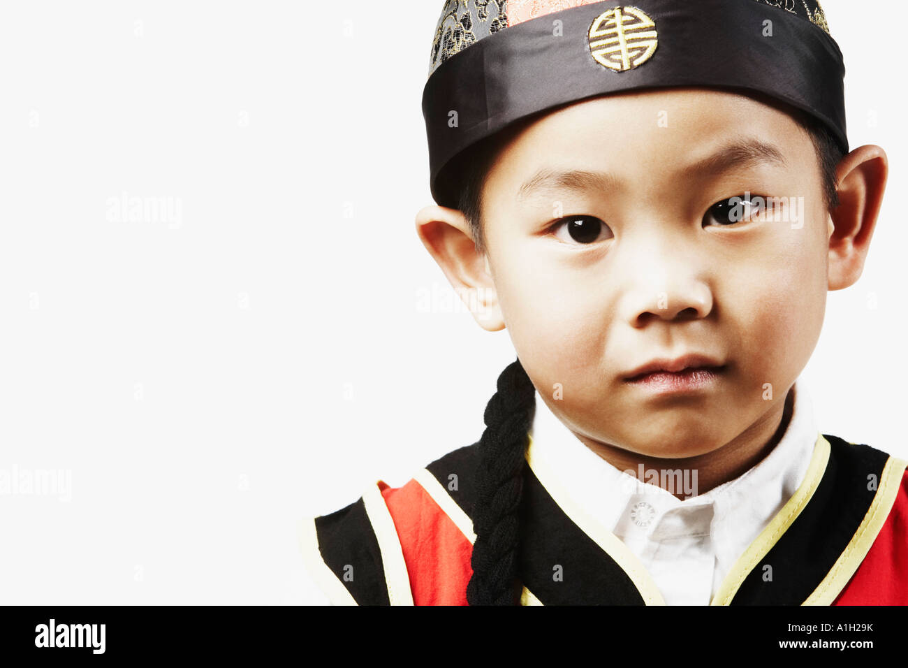 Portrait of a boy thinking Stock Photo - Alamy