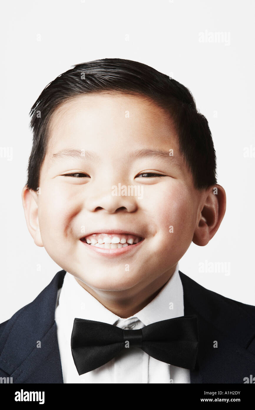 Portrait of a boy smiling Stock Photo - Alamy