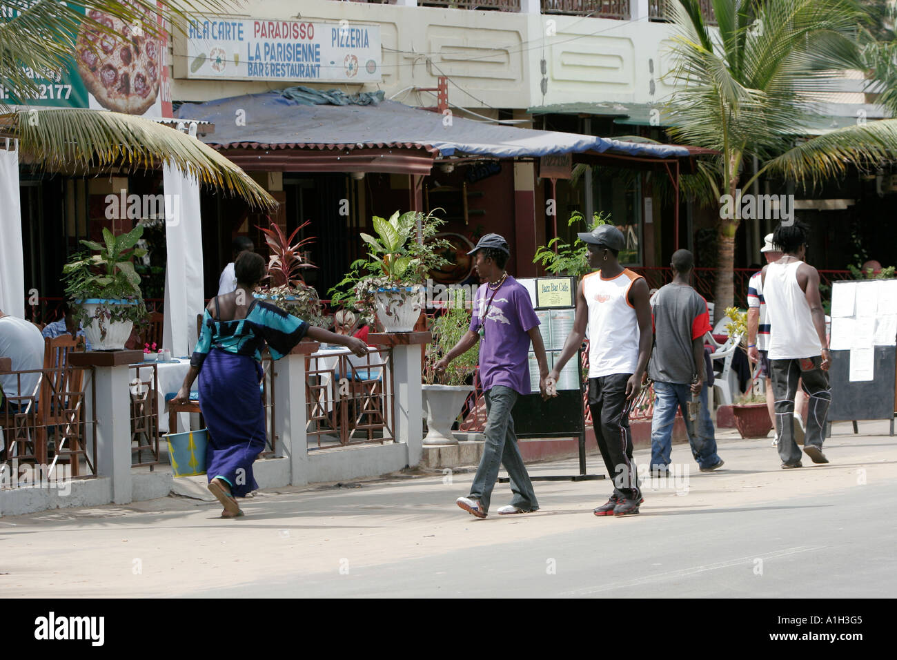 Many young Gambian men gather in tourist resorts like Kololi The Gambia ...