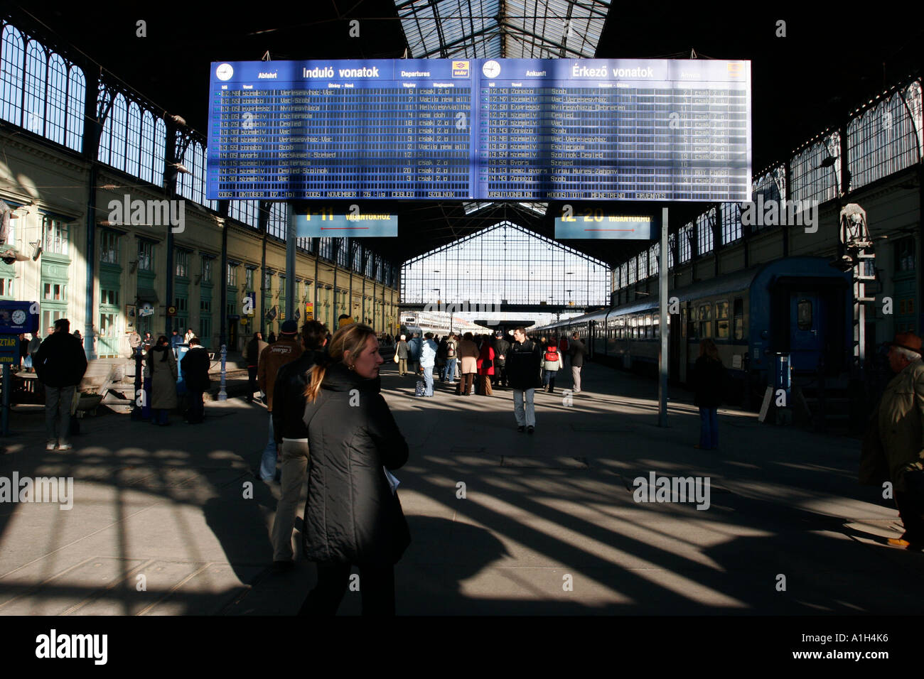 Train station Budapest Hungary Stock Photo - Alamy