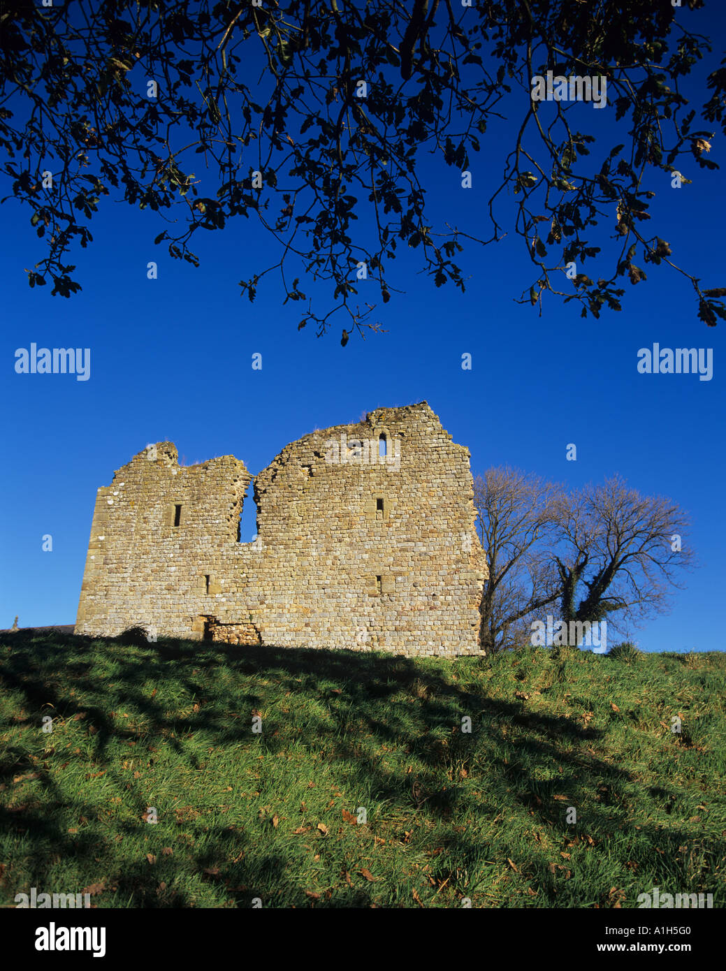 Thirlwall Castle on the Hadrian's Wall National Trail in Northumberland ...