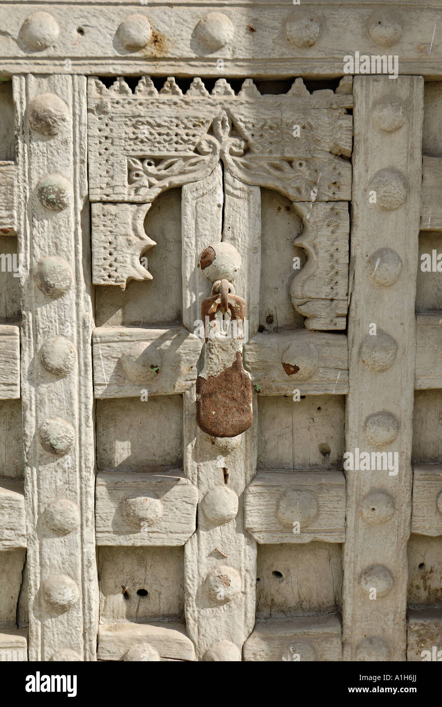 historic door in the old town of Al Mukalla Mukalla Yemen Stock Photo ...