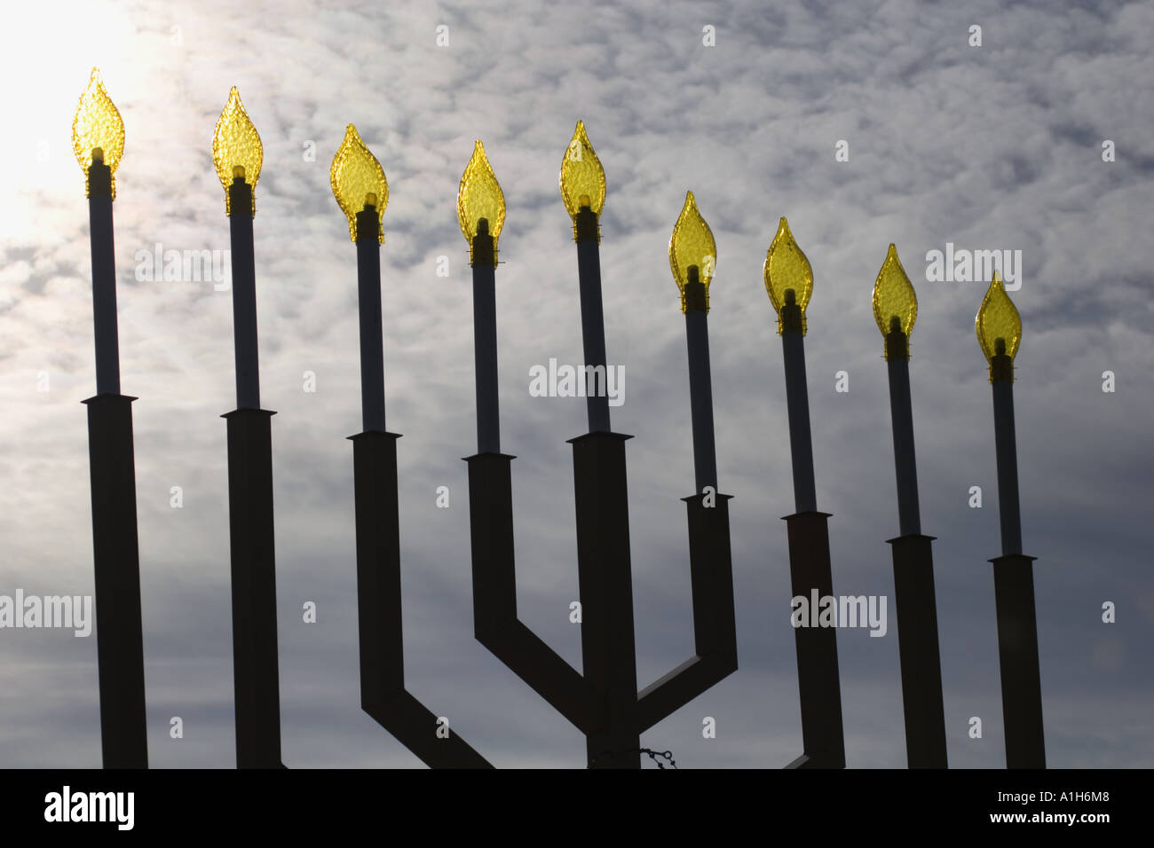 National menorah hi-res stock photography and images - Alamy