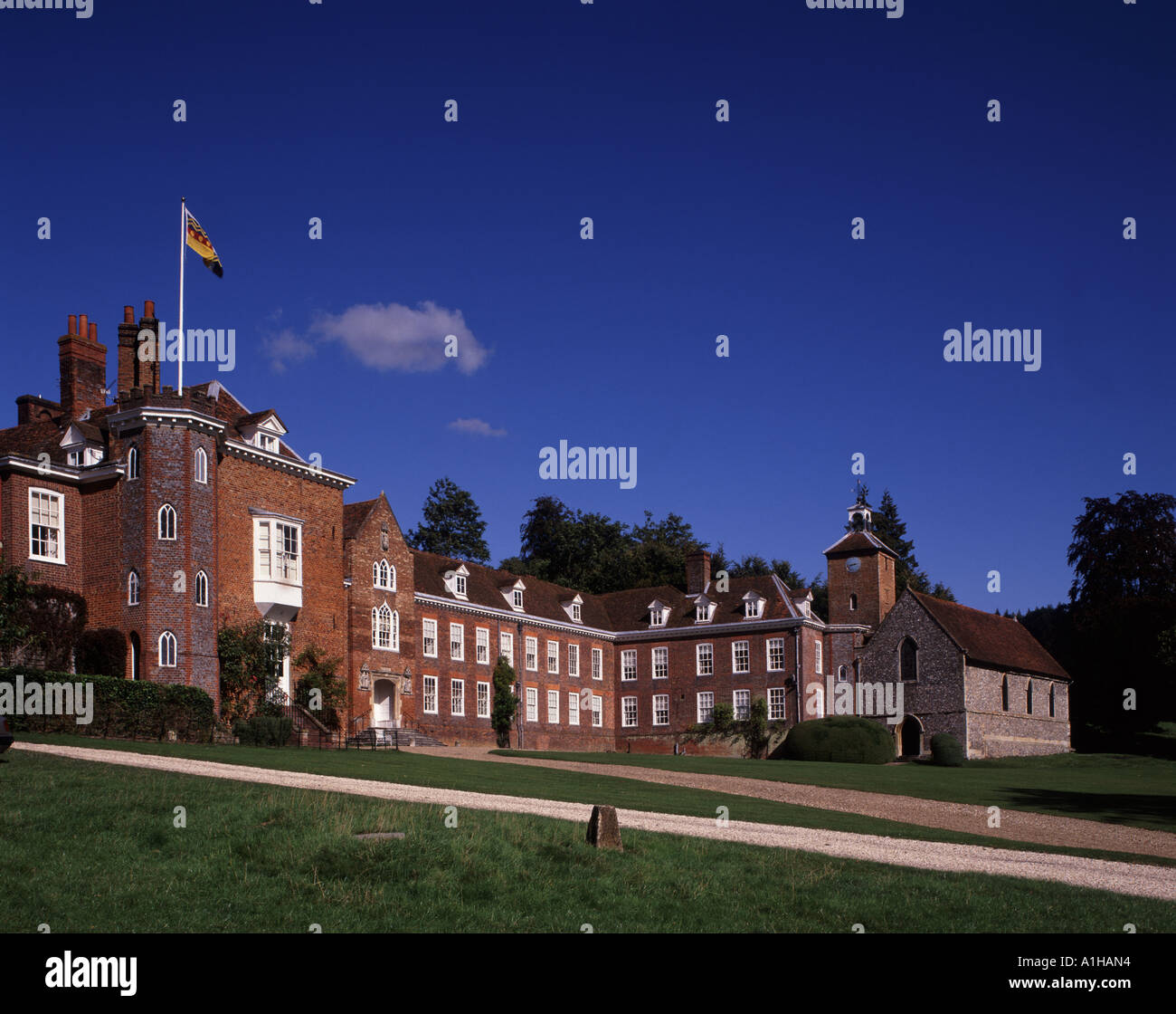 Stonor Park House set in a valley near Henley on Thames. The Stonor ...