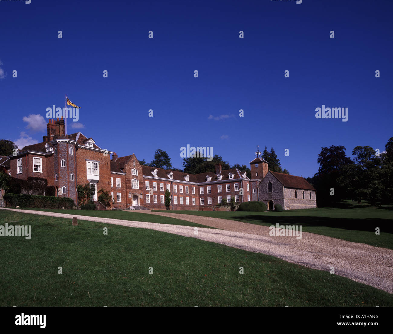Stonor Park House set in a valley near Henley on Thames. The Stonor ...