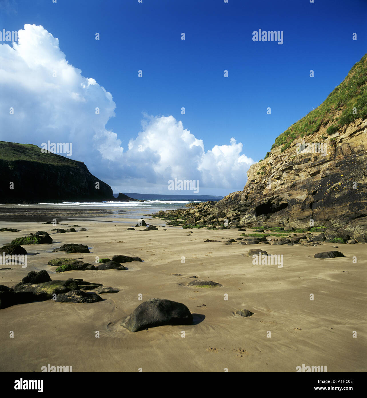 Nolton Haven a deserted beach on the coast of Pembrokeshire Wales Stock ...