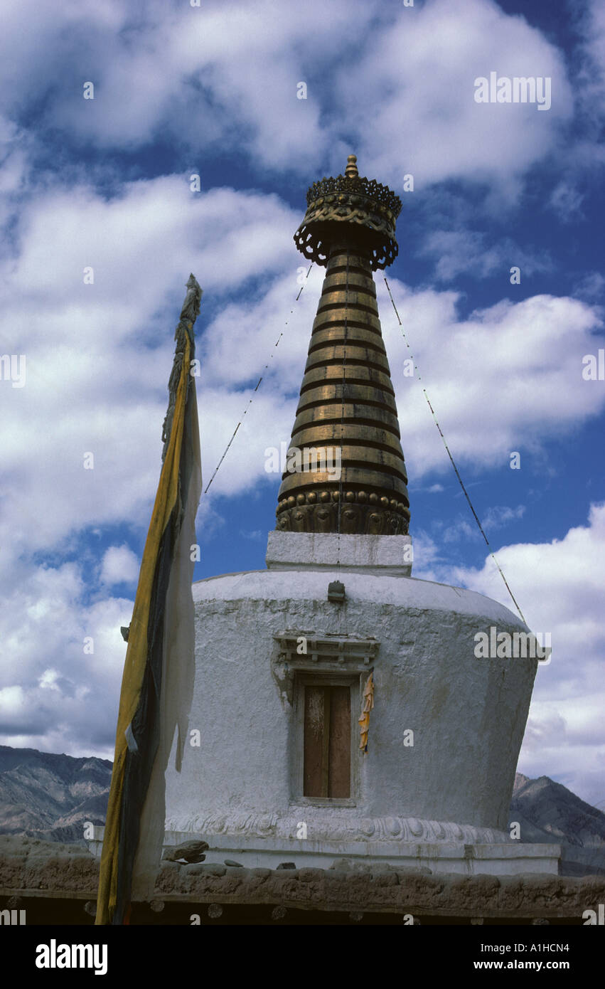 Buddhist stupa Shey near Leh Ladakh India Asia The old capital of ...