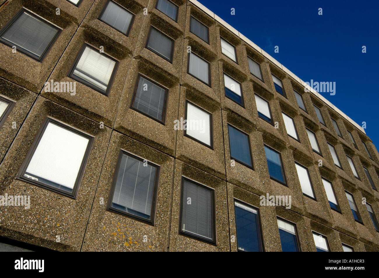 windows in a 1960's building Stock Photo - Alamy