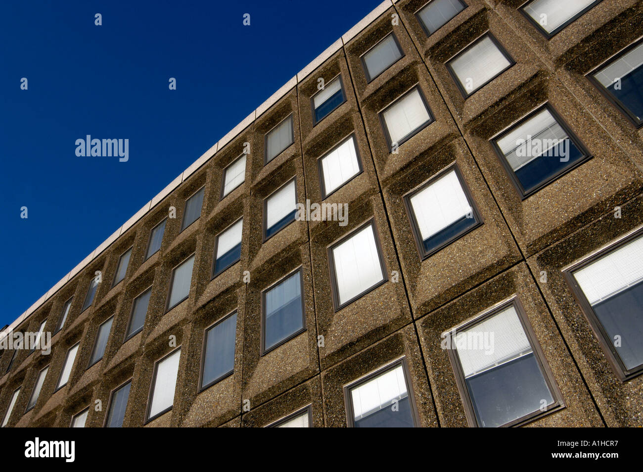 windows in a 1960's building Stock Photo - Alamy