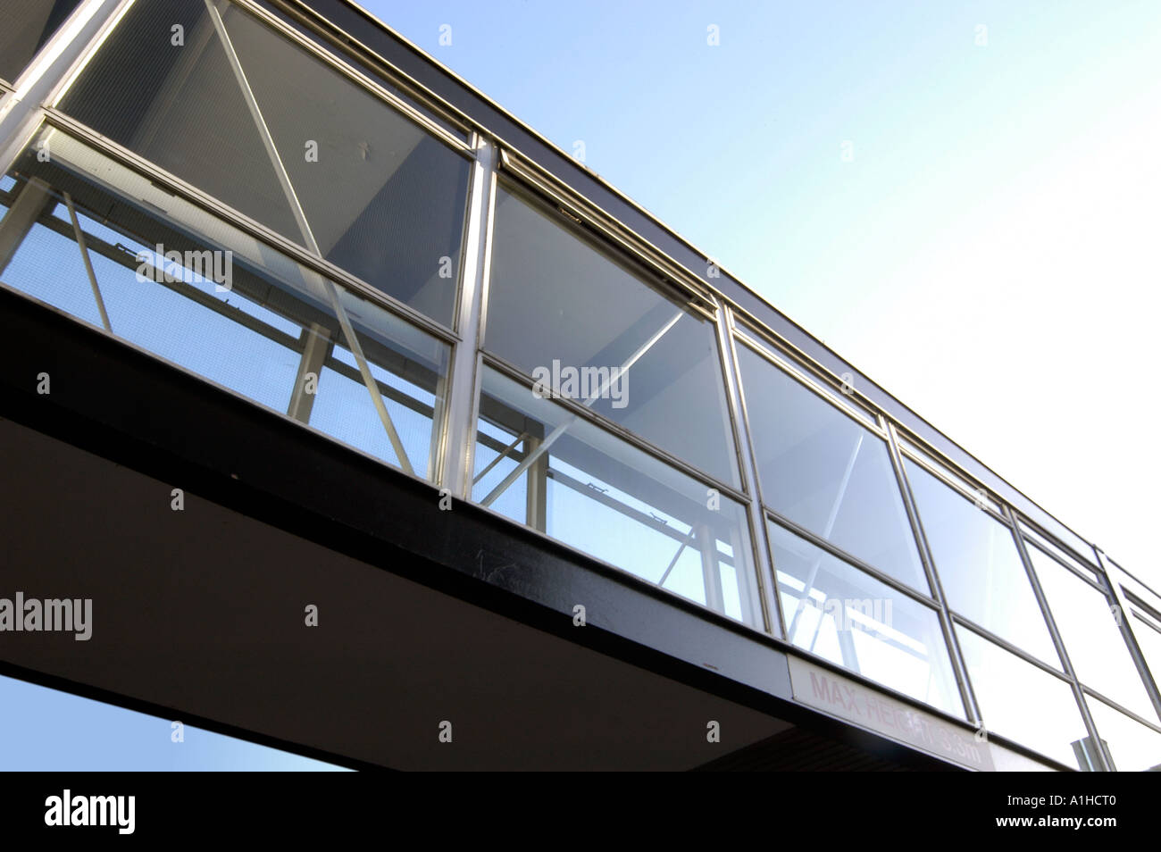 overhead pedestrian walkway Stock Photo - Alamy