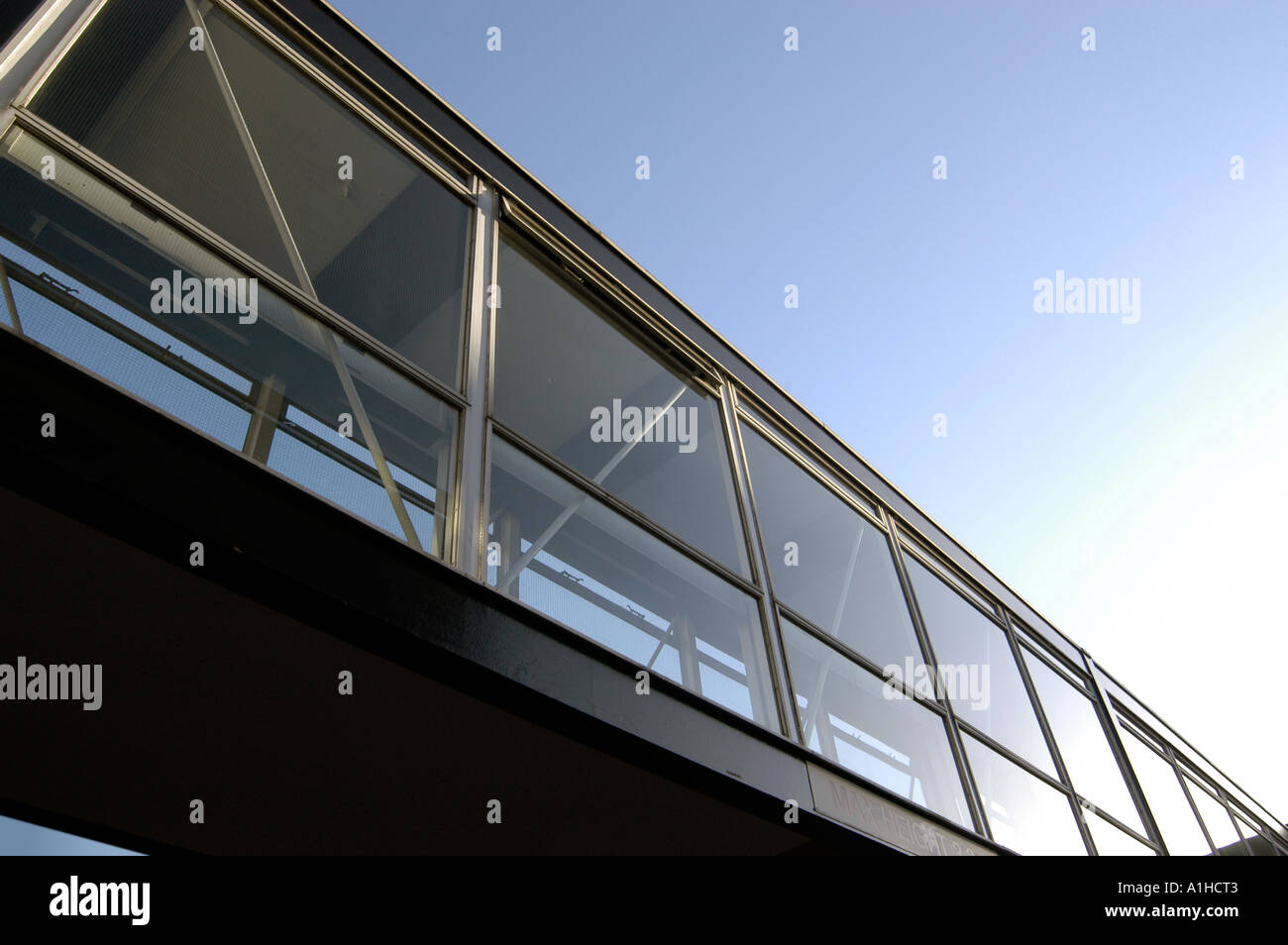 overhead pedestrian walkway Stock Photo - Alamy