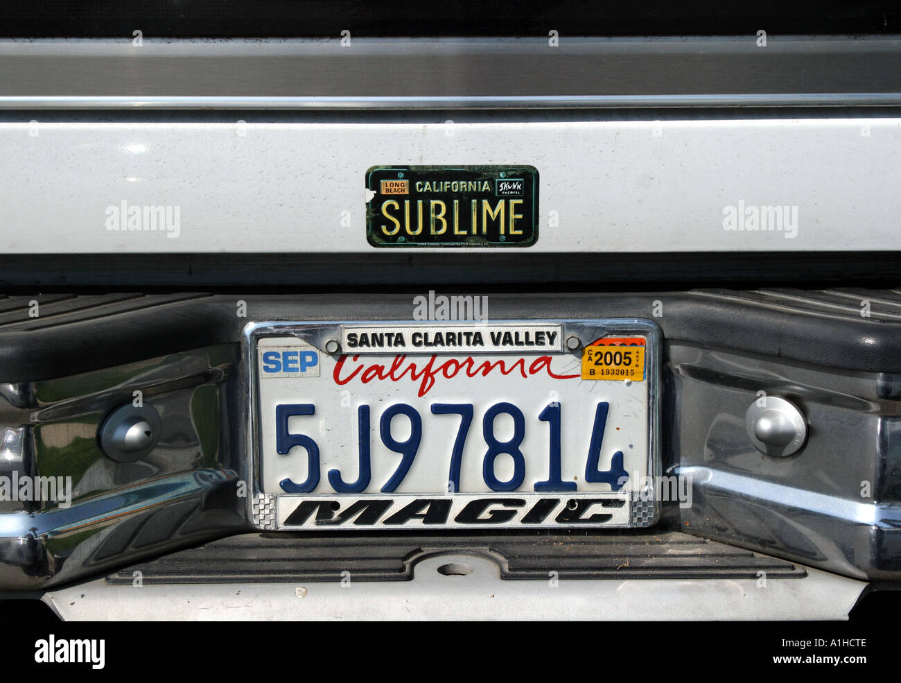 License plate California USA Stock Photo - Alamy
