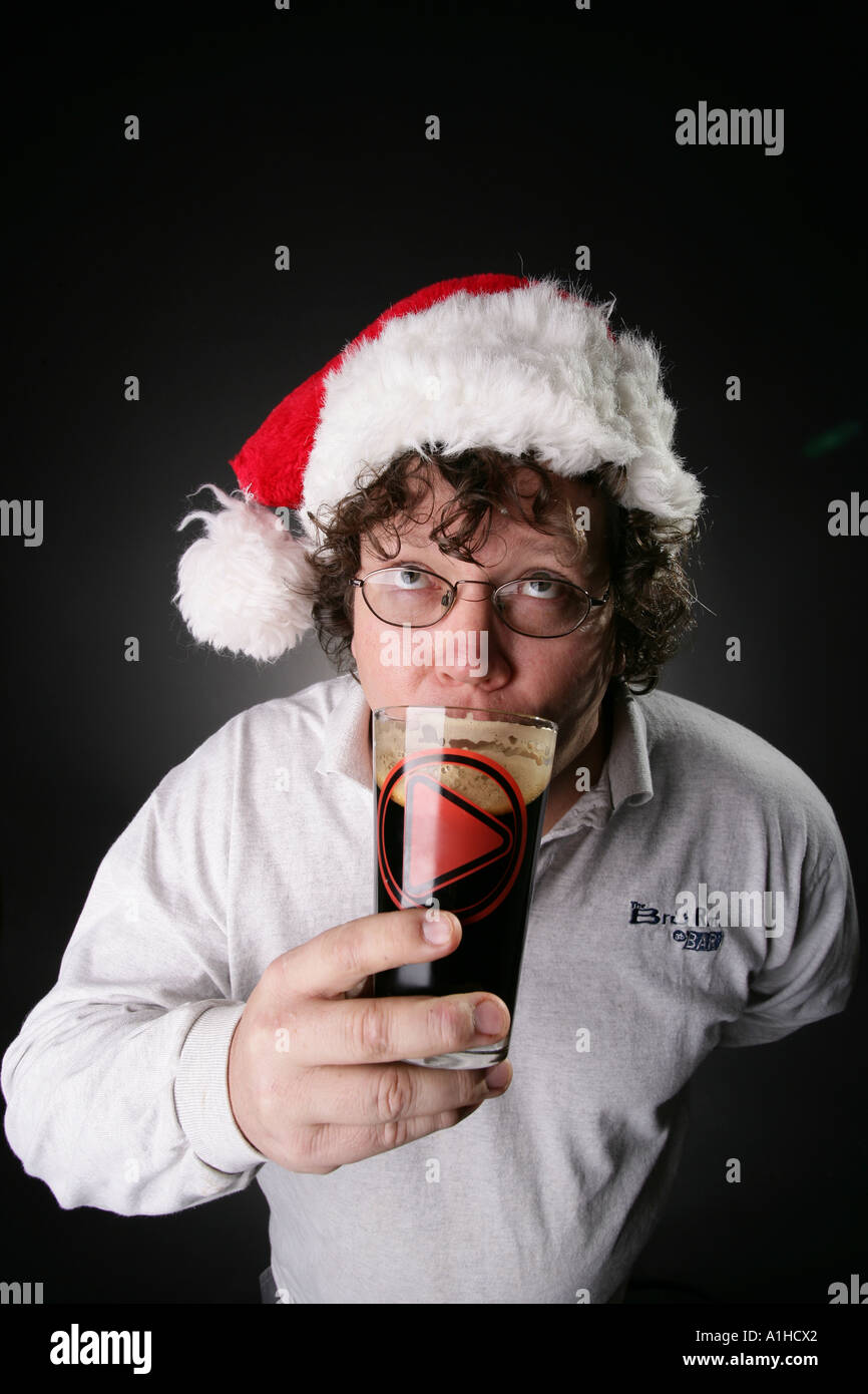 Jeff Browning, the brewmaster at BAR in New Haven Connecticut drinking ...