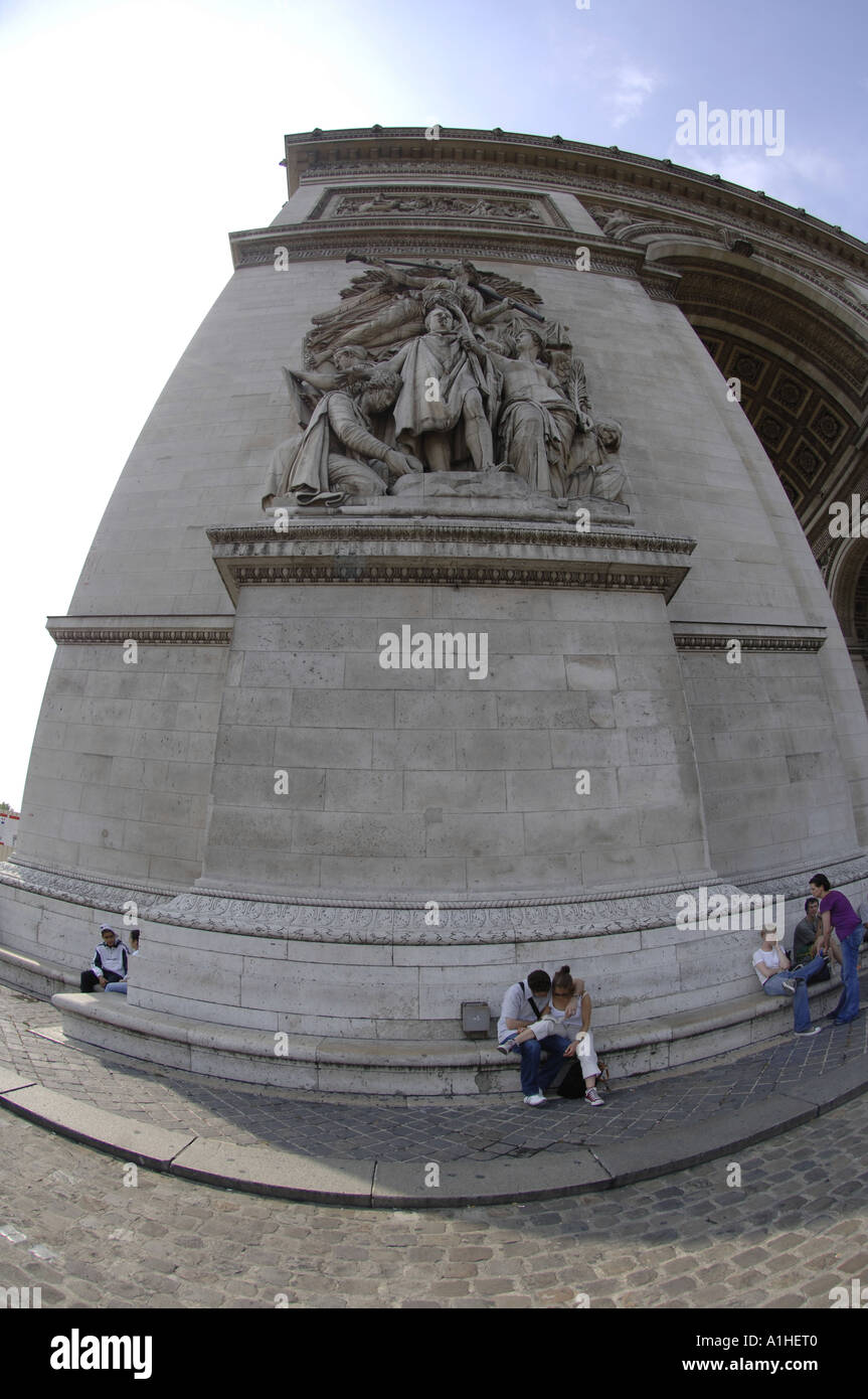 arc de triomphe arch archway detail design motifs stone masonry craft ...
