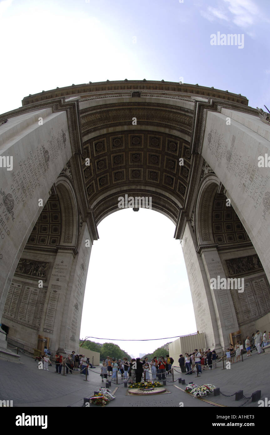 arc de triomphe arch archway detail design motifs stone masonry craft ...