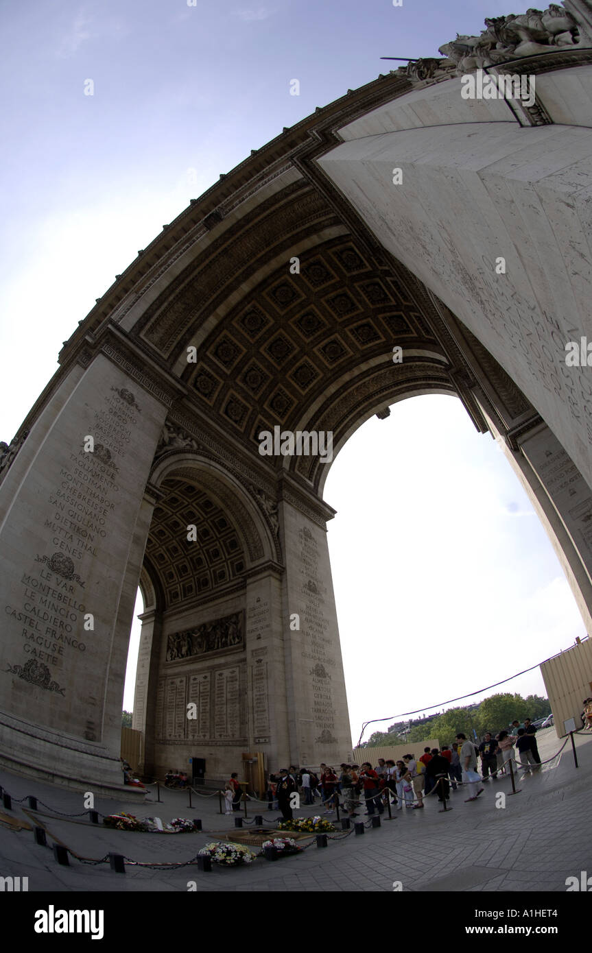 arc de triomphe arch archway detail design motifs stone masonry craft ...